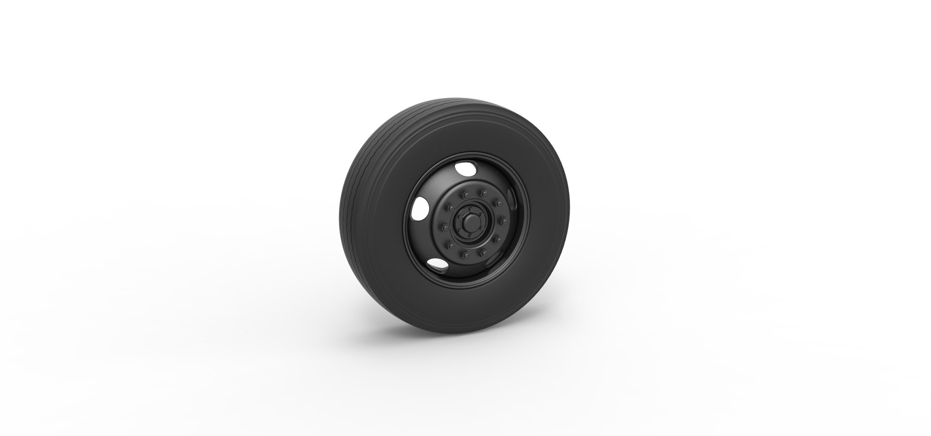 Diecast 5 Hole Front Wheel Of Vintage School Bus Scale 1 To 25 3D Model ...