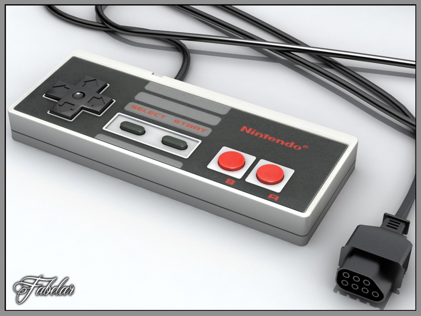 Nintendo Nes Controller 3d Max