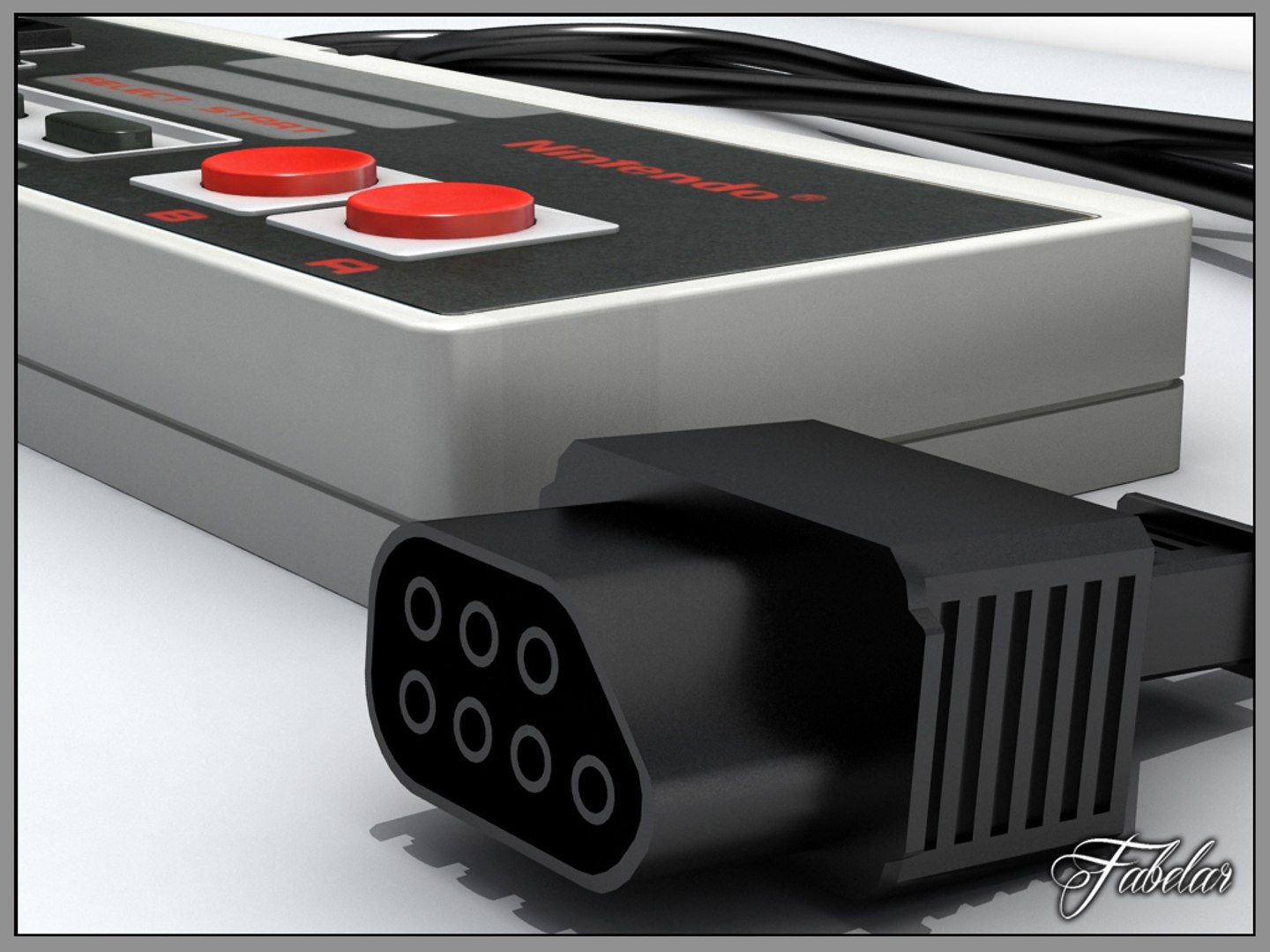 Nintendo Nes Controller 3d Max