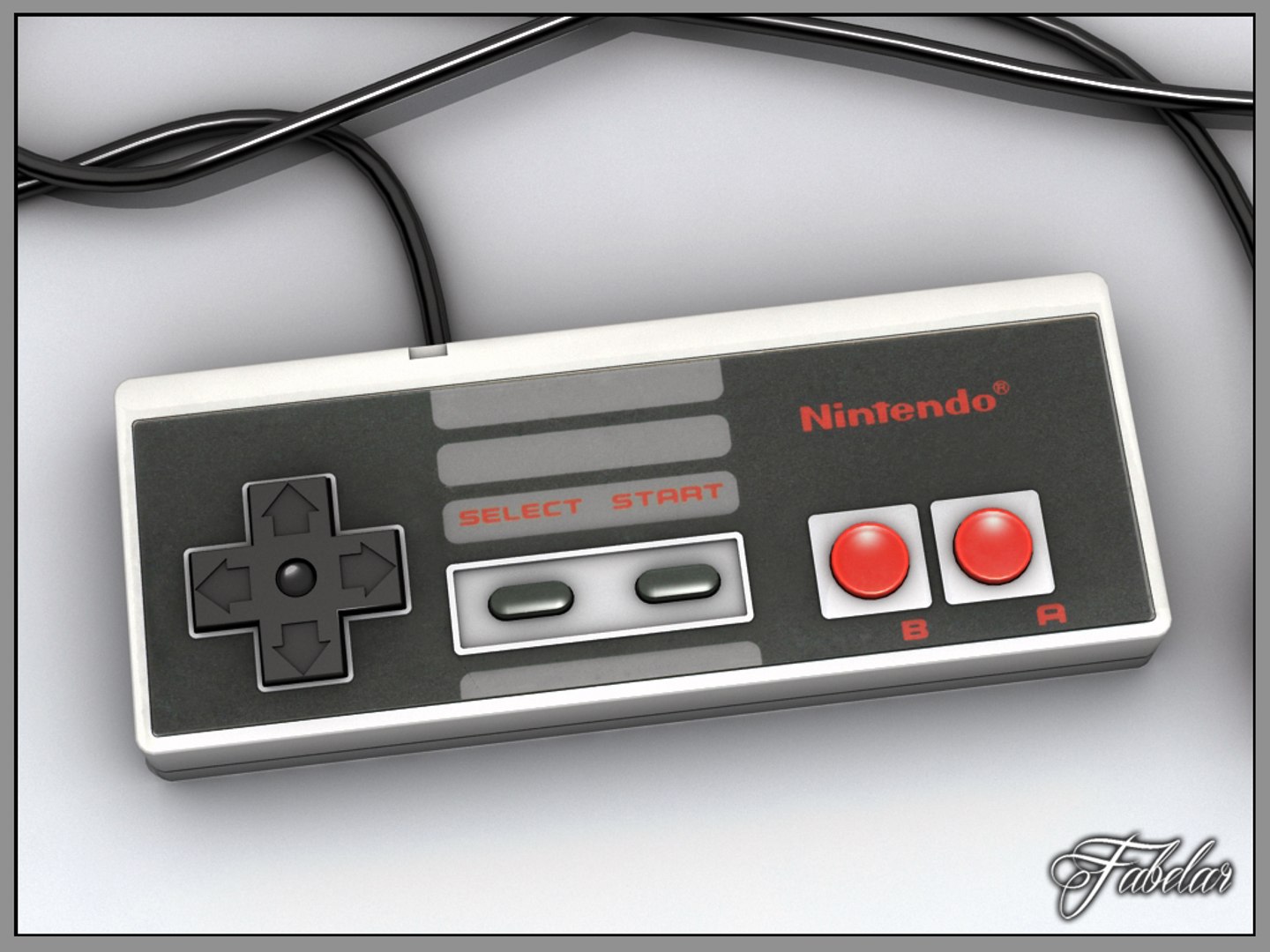 Nintendo Nes Controller 3d Max