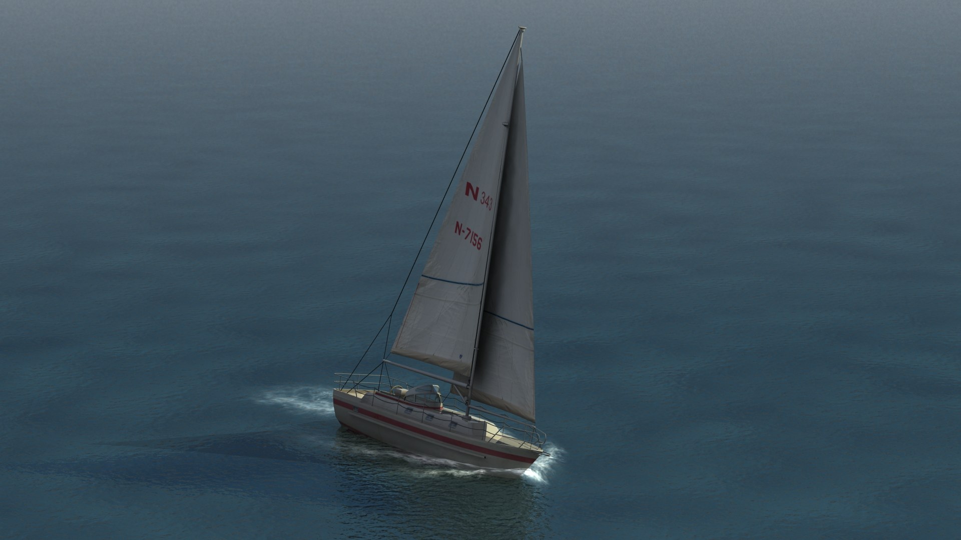 3D recreational watercraft kayak sailboat model - TurboSquid 1489187