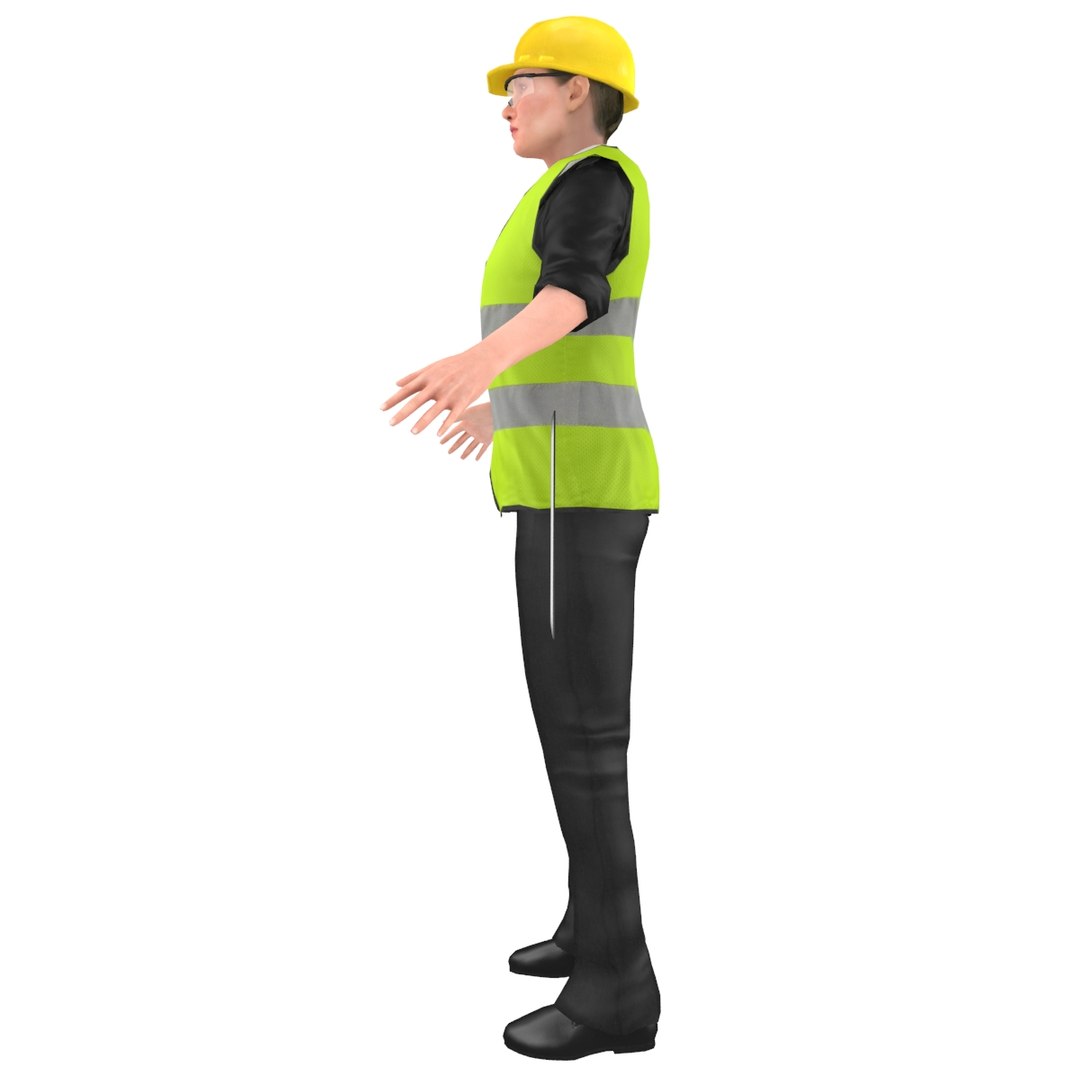 3D Female Engineer Model - TurboSquid 1356264