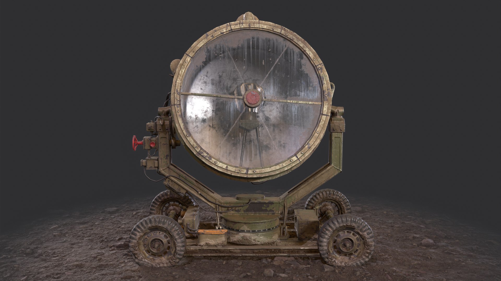 3D Military Searchlight USSR - TurboSquid 1769253