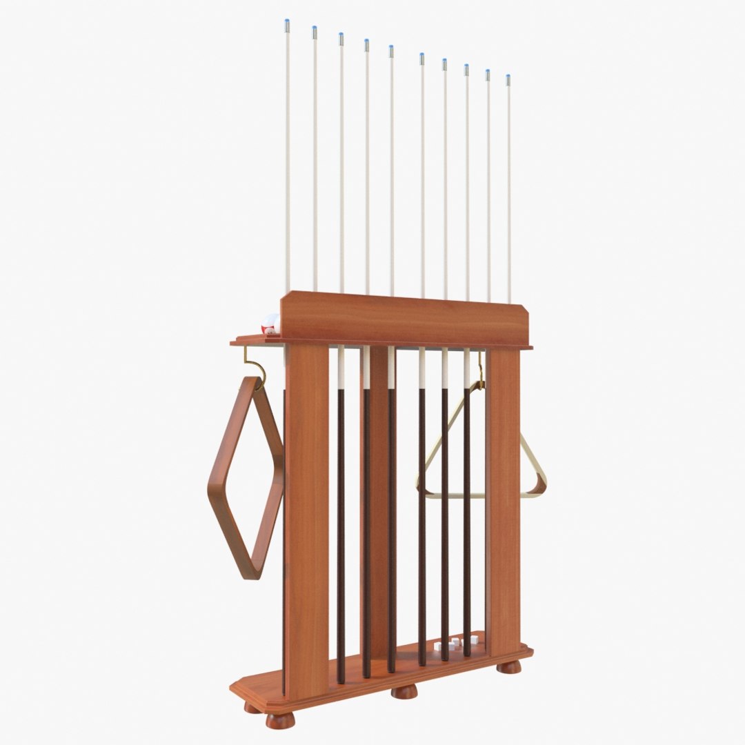 Realistic Billiards Rack 01 3d Model