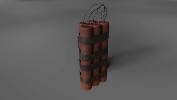 3D dynamite explosive model - TurboSquid 1632802