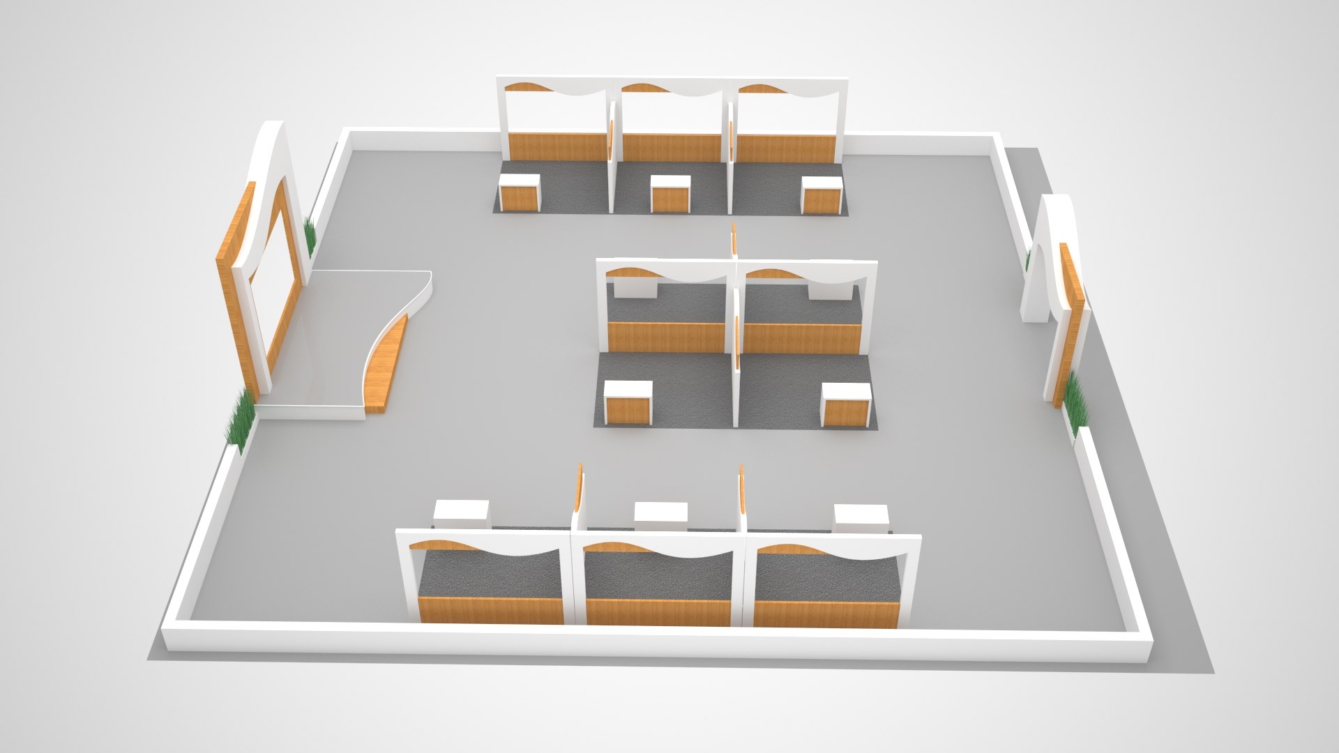 3D Model Layout Exhibition - TurboSquid 1577107