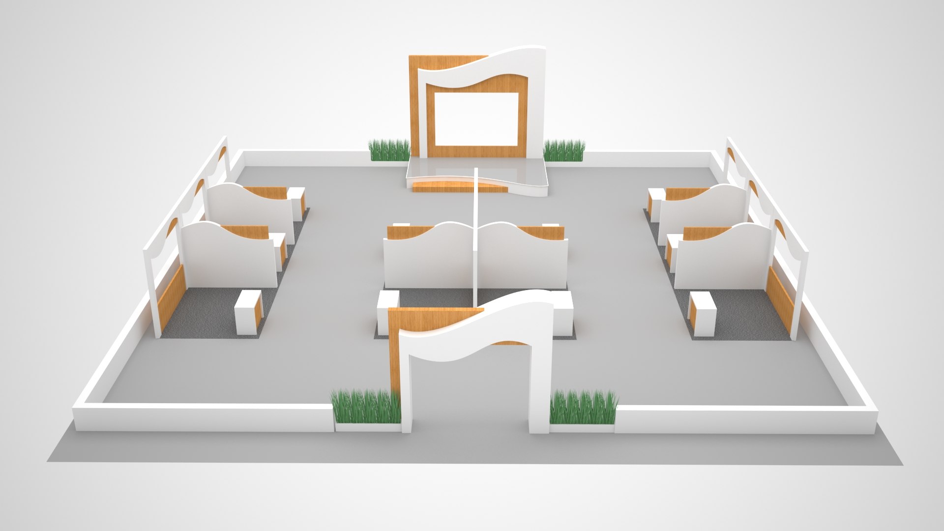 3D Model Layout Exhibition - TurboSquid 1577107