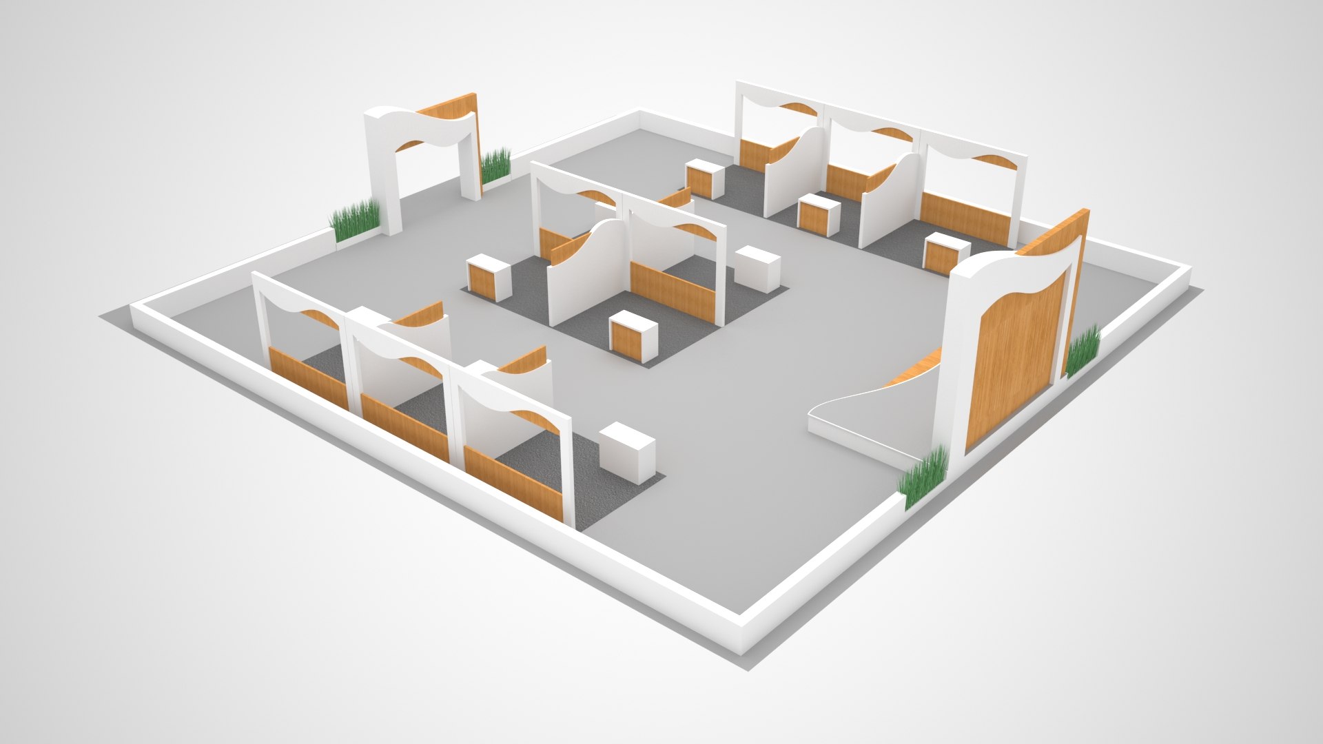 3D Model Layout Exhibition - TurboSquid 1577107