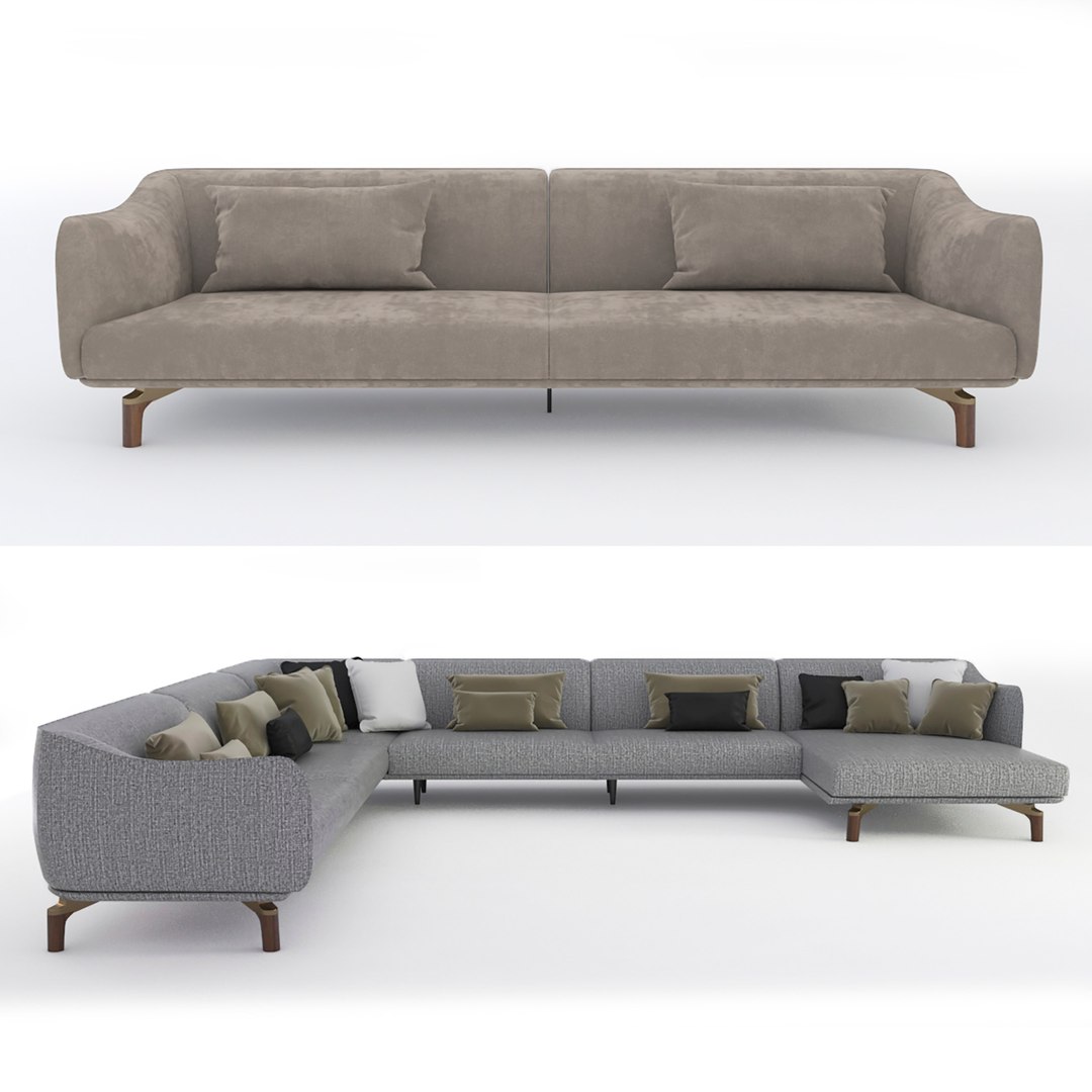 Giorgetti Sofa Collection 3D - TurboSquid 2300599