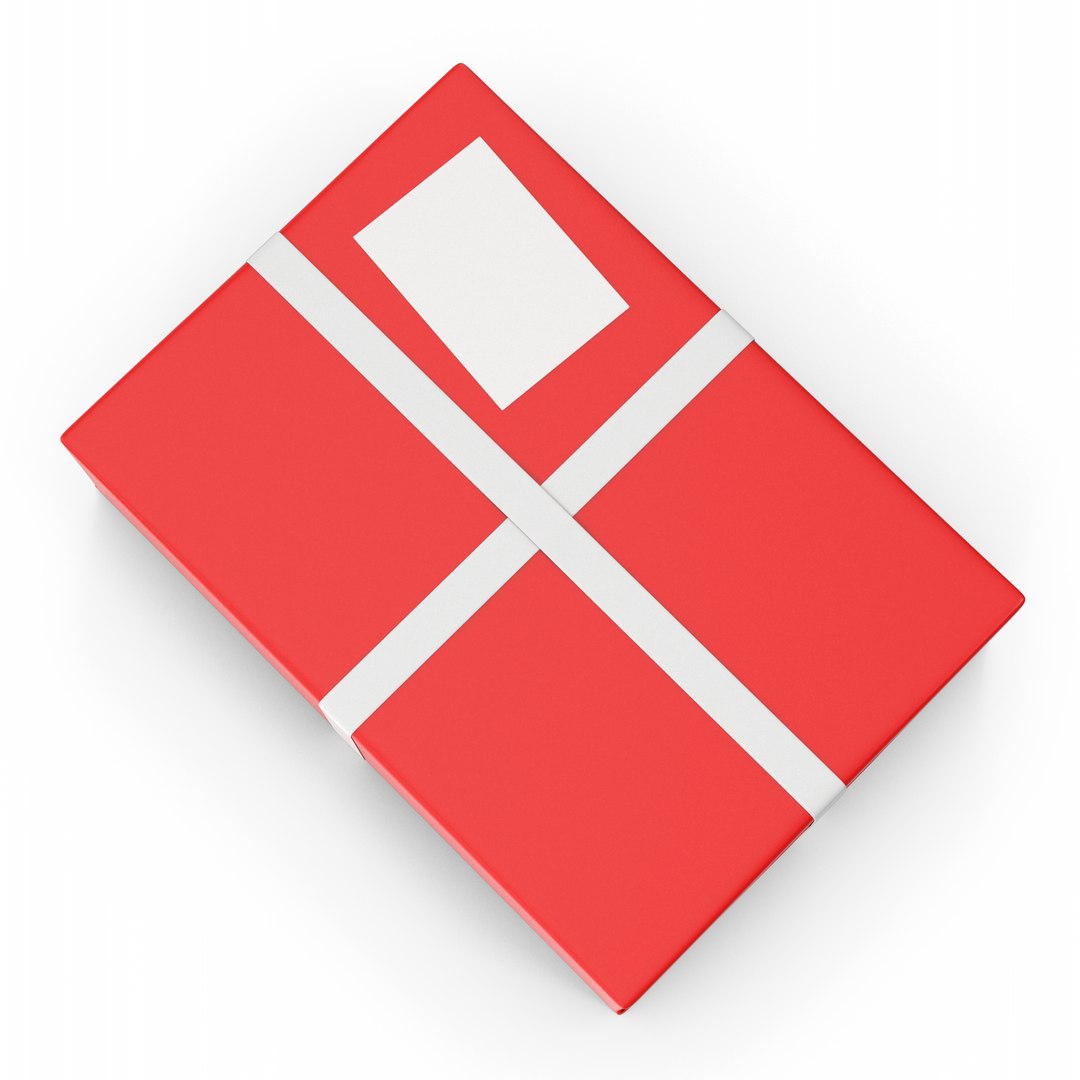 3D Red Mail Package - TurboSquid 2002439