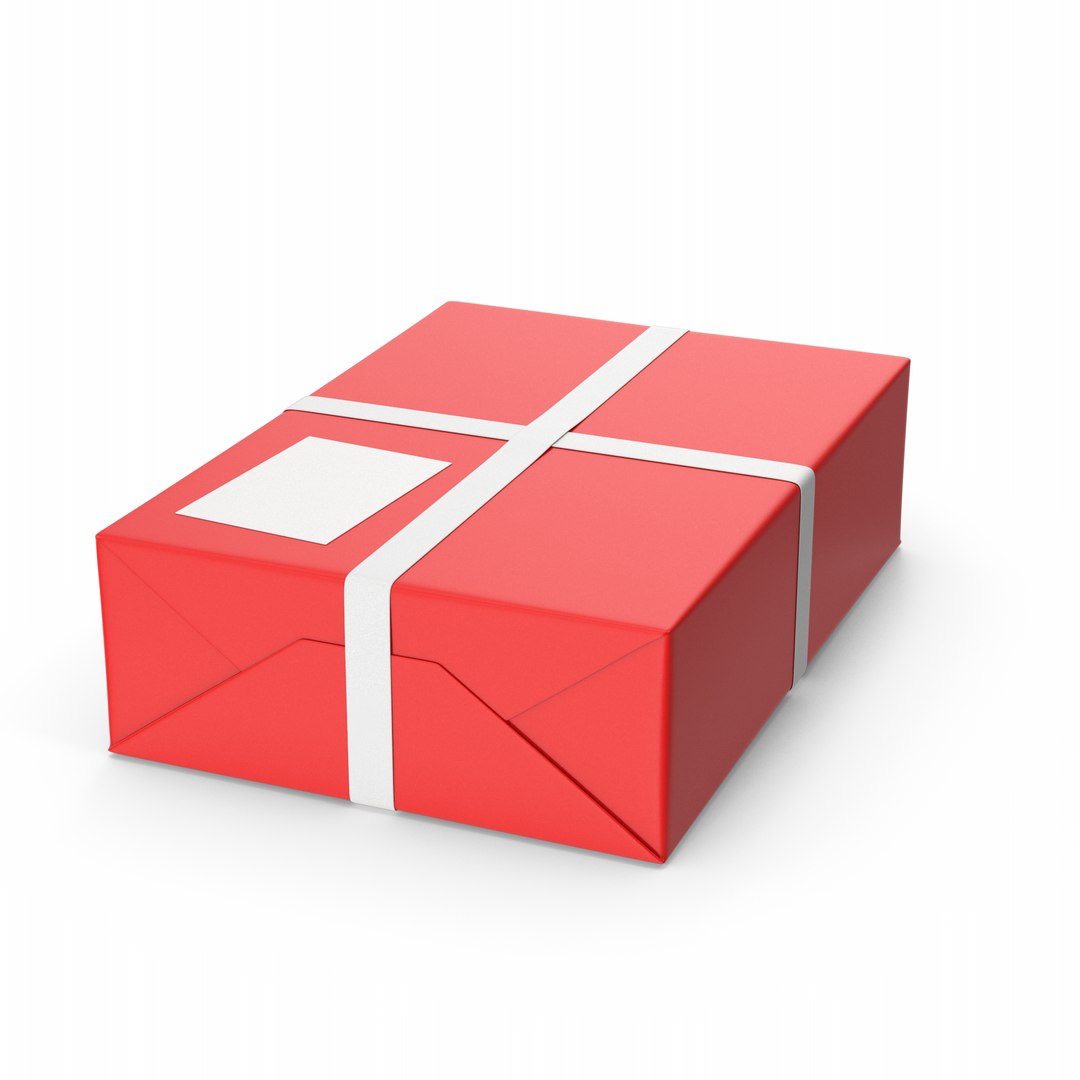 3D Red Mail Package - TurboSquid 2002439