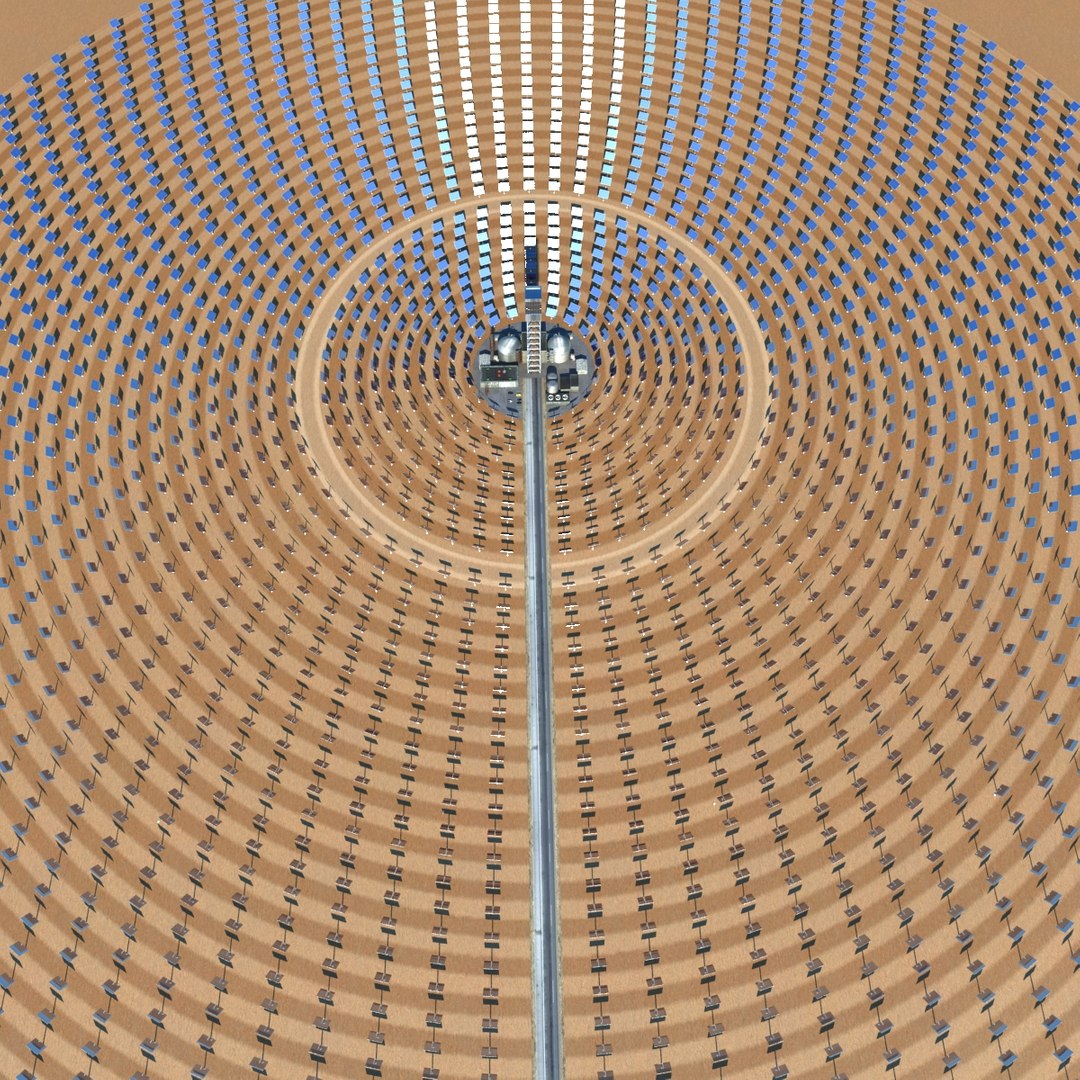 Solar Power Plant 3d Model