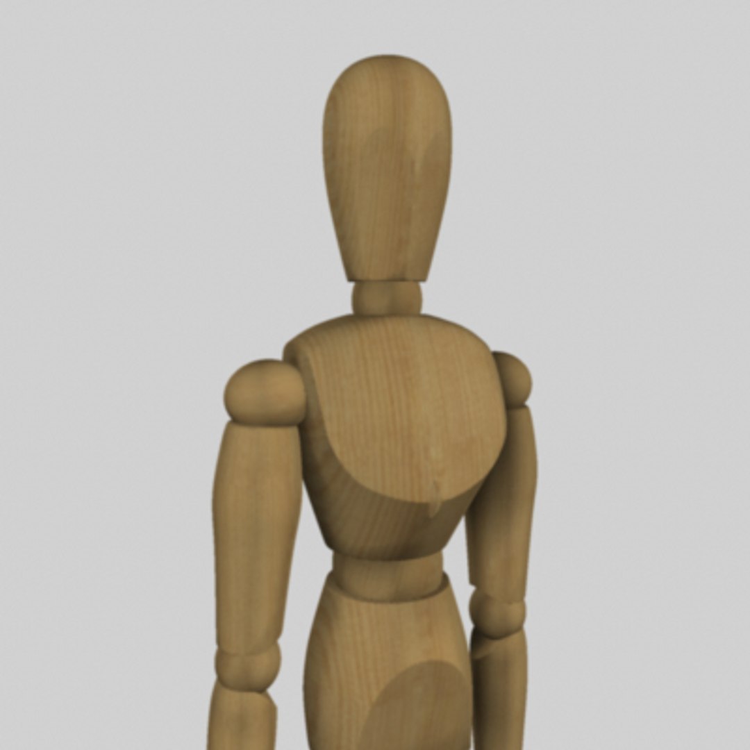 3d Model Wooden Artist Mannequin