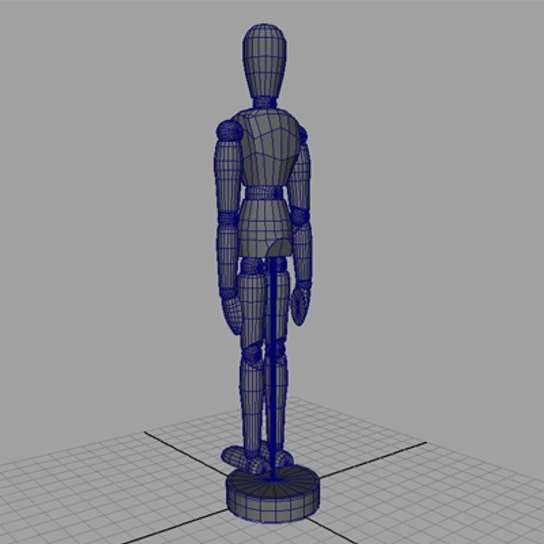 3d Model Wooden Artist Mannequin