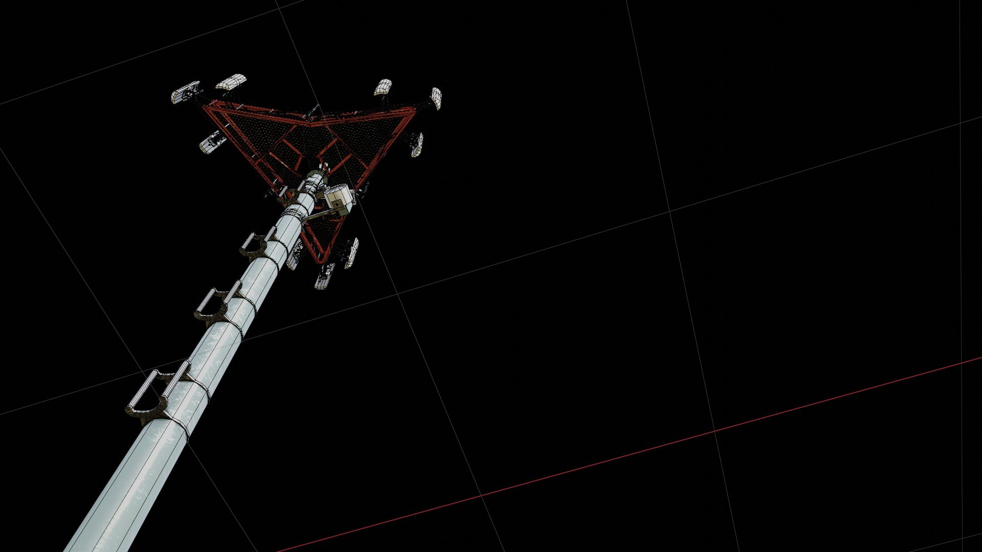 Telecommunication Tower With 4k Pbr Textures 3D Model - TurboSquid 1920512