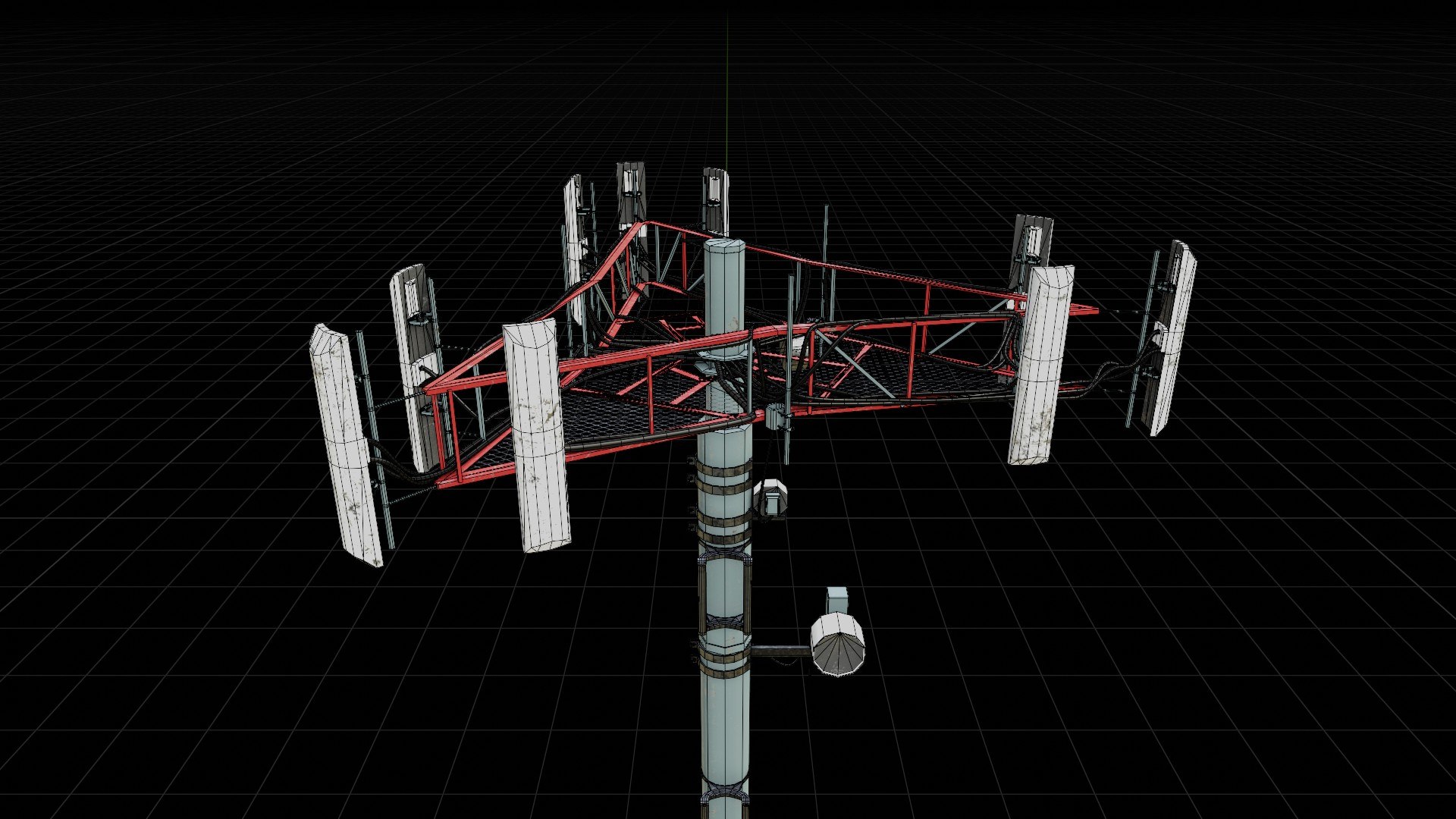 Telecommunication Tower With 4k Pbr Textures 3D Model - TurboSquid 1920512