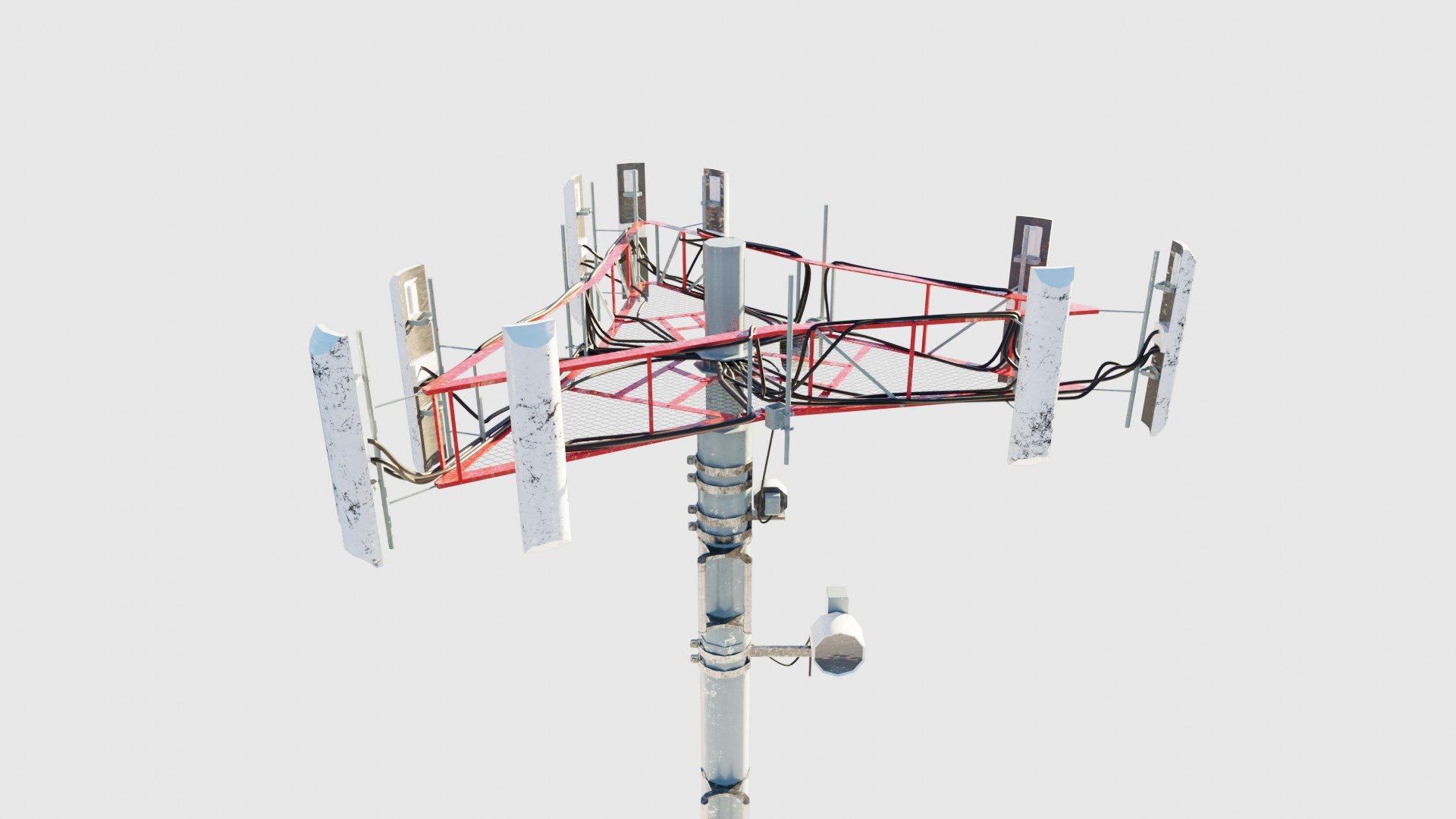 Telecommunication Tower With 4k Pbr Textures 3D Model - TurboSquid 1920512