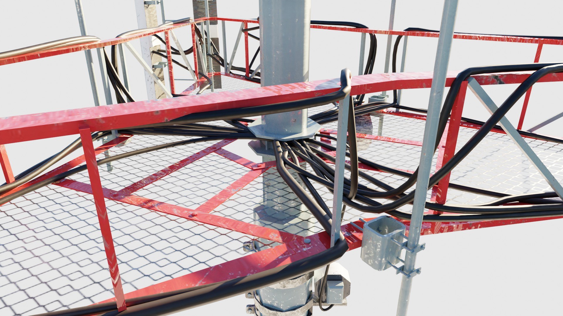 Telecommunication Tower With 4k Pbr Textures 3D Model - TurboSquid 1920512