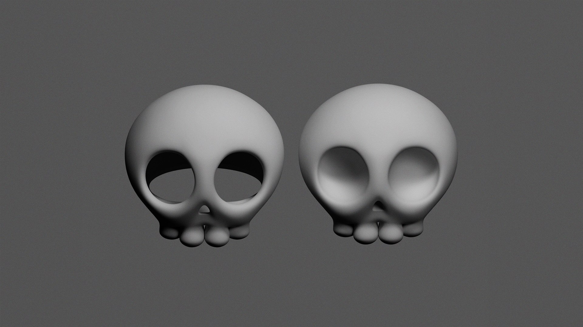 Cartoon Skull Model - TurboSquid 2116927