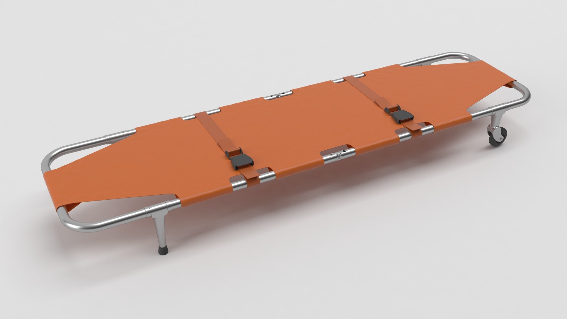 Ferno Model 11 Emergency Stretcher With Wheels Model - TurboSquid 1923253