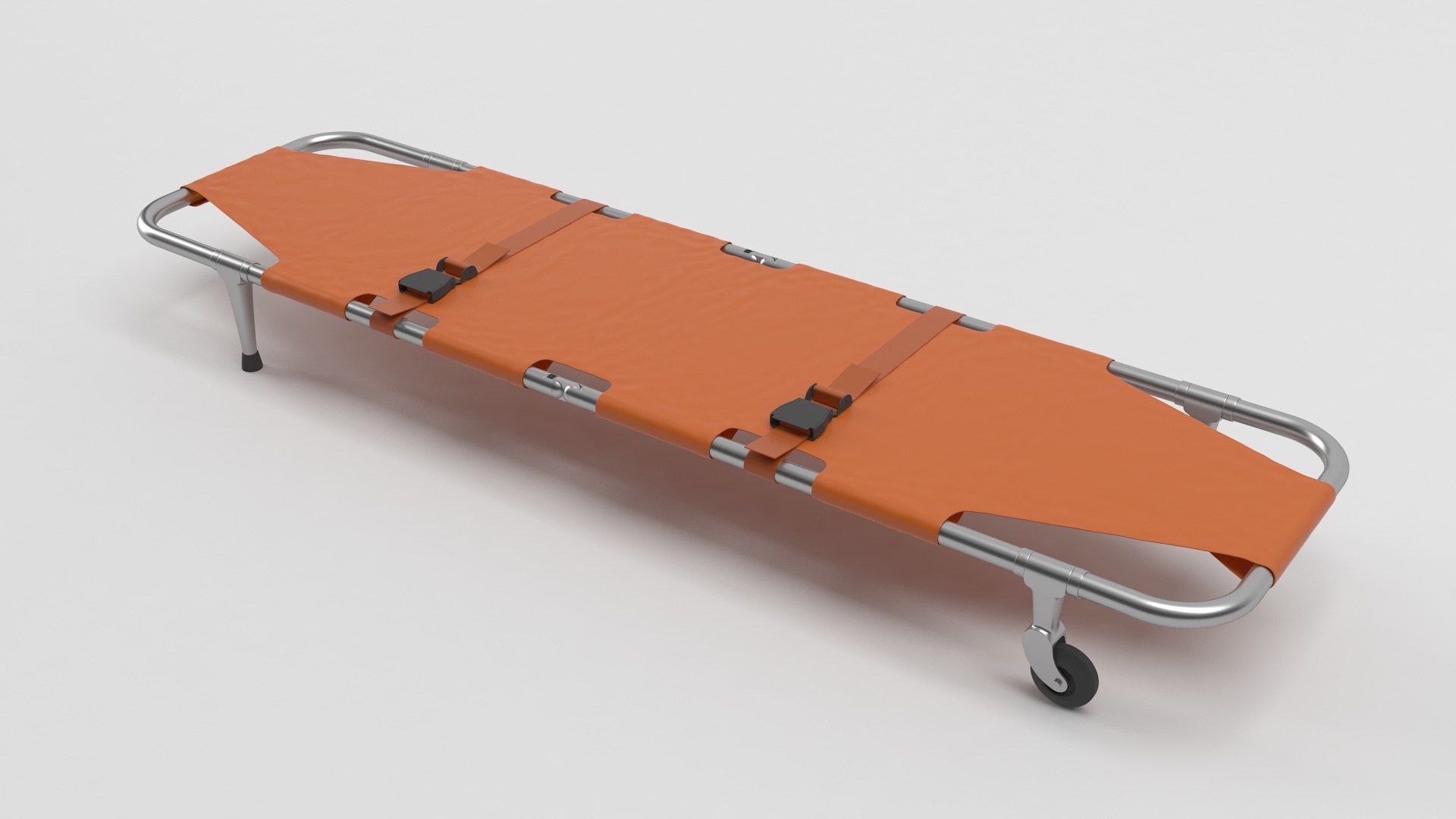 Ferno Model 11 Emergency Stretcher With Wheels Model - TurboSquid 1923253