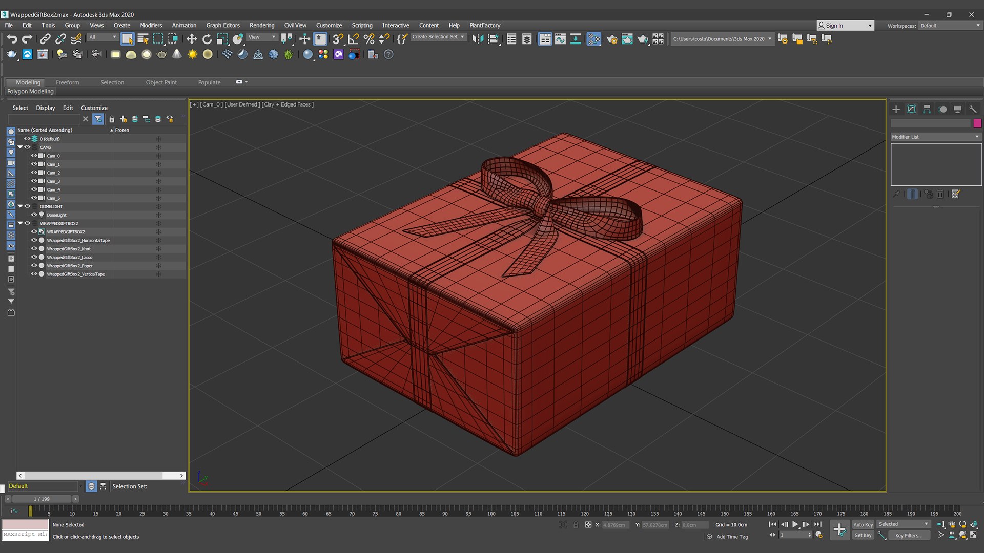 Wrapped Gift Box 2 V1 Model - TurboSquid 2294036