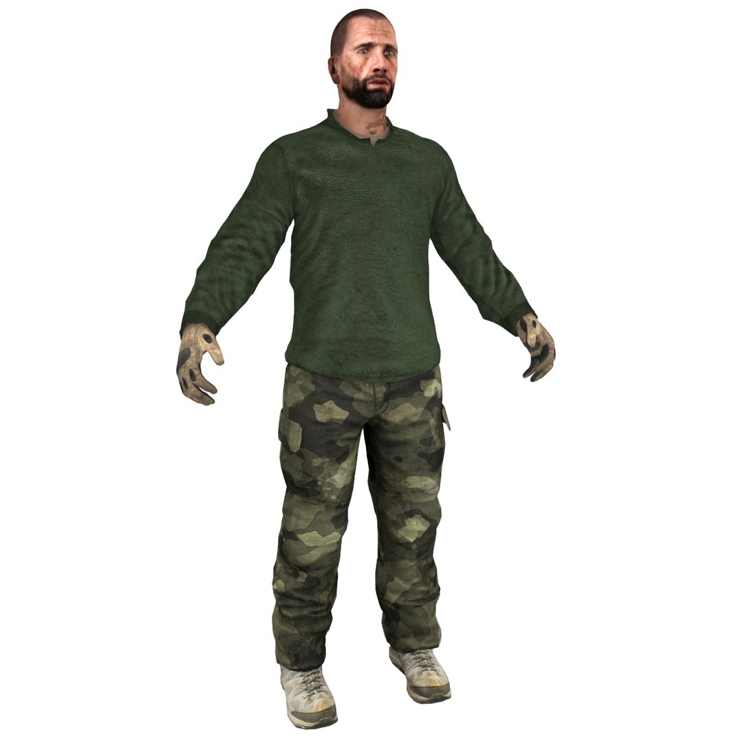 Mercenary Terrorist Model - TurboSquid 1403336