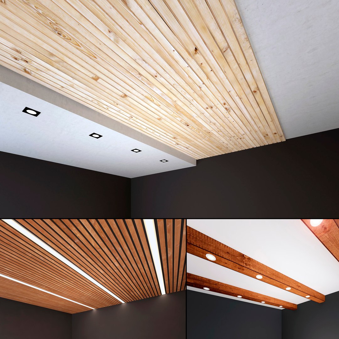 Wooden Ceiling Model - TurboSquid 1371423