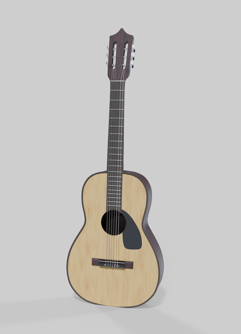 Acoustic Guitar 3D Model - TurboSquid 1794828