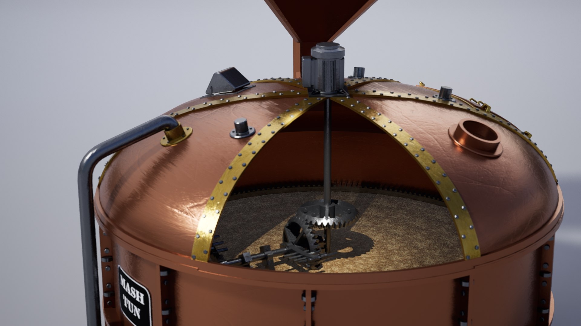 Mash Tun Whisky Still 3D Model - TurboSquid 1892588