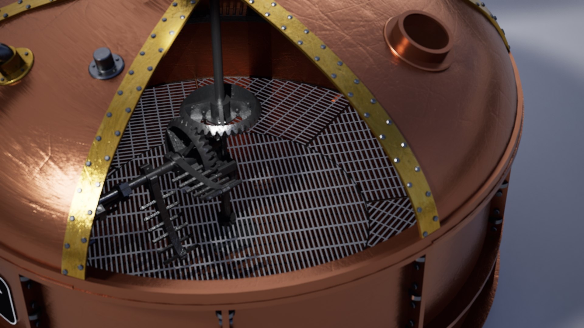 Mash Tun Whisky Still 3D Model - TurboSquid 1892588