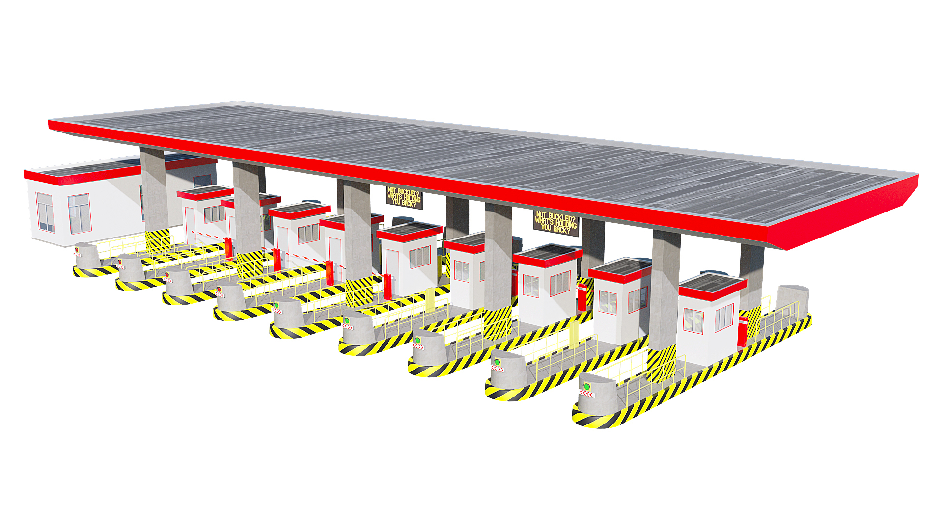 Highway Toll Booth 3D - TurboSquid 1748440 Highway Toll Booth 3D - TurboSquid 1748440