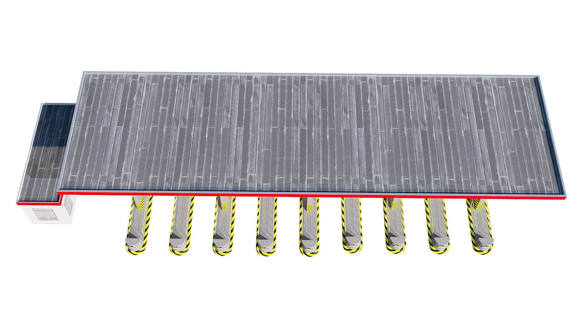 Highway Toll Booth 3D - TurboSquid 1748440