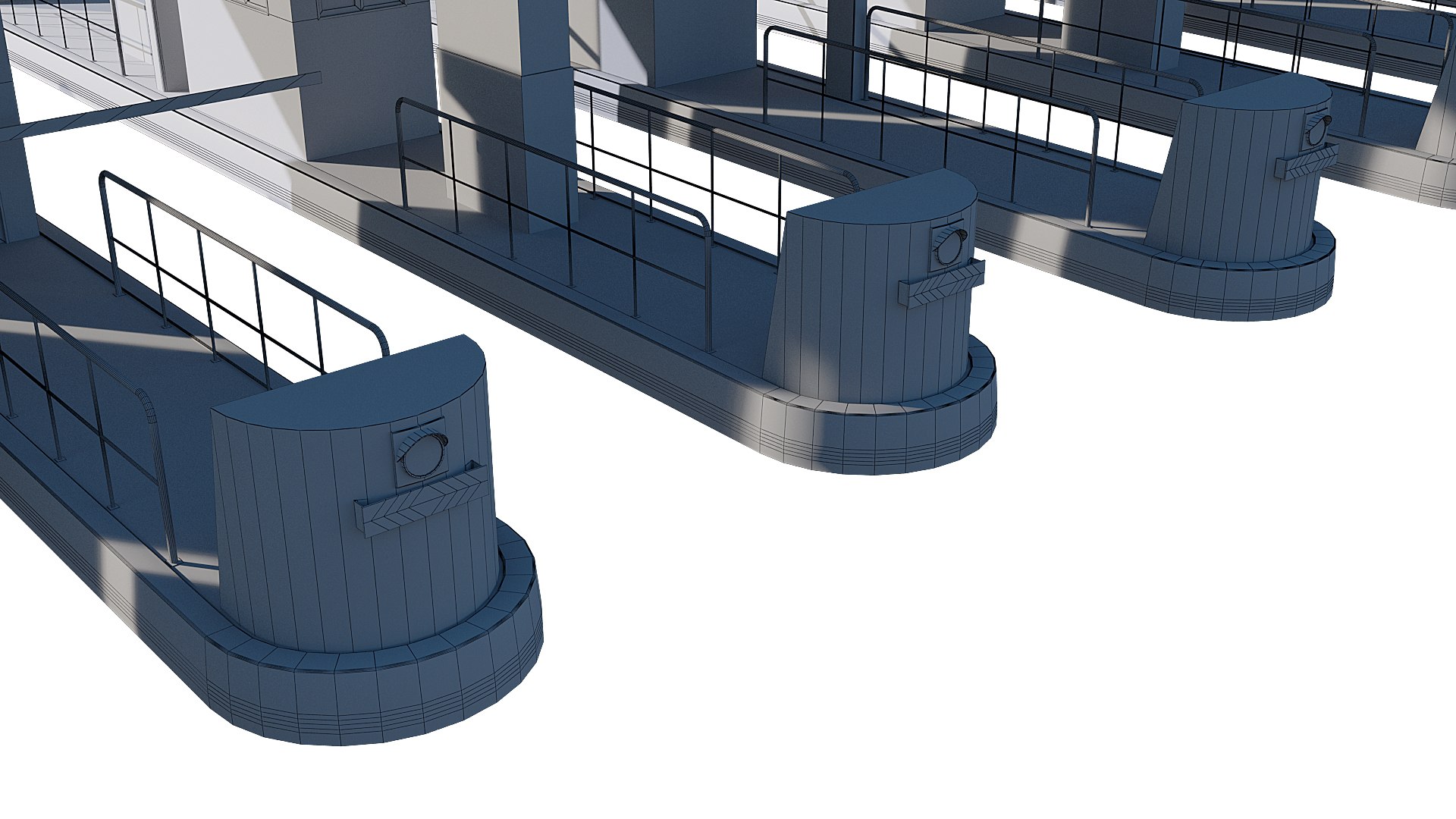 Highway Toll Booth 3D - TurboSquid 1748440