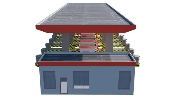 Highway Toll Booth 3D - TurboSquid 1748440