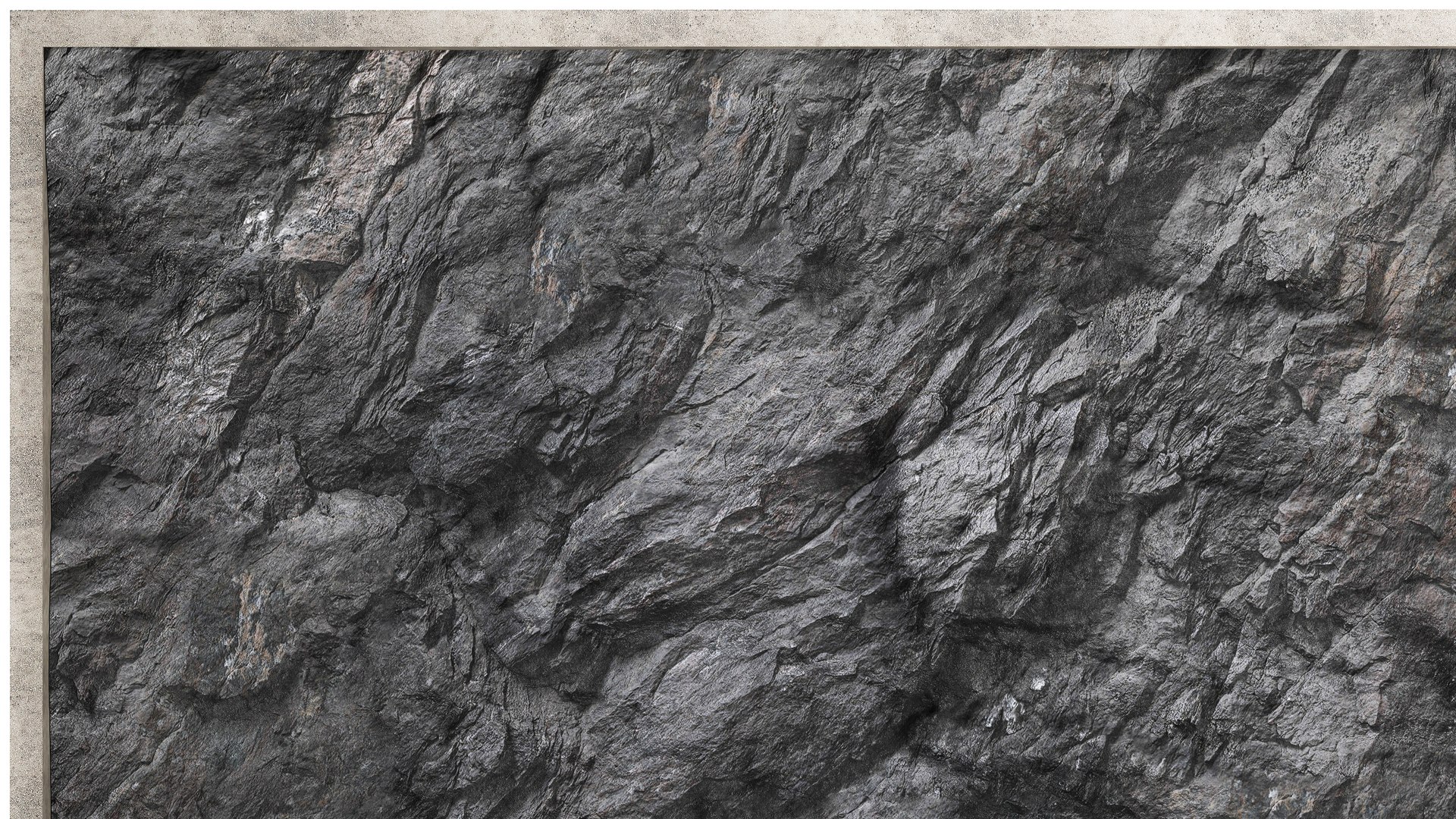 Wall Composition Black Stone Rock 3D - TurboSquid 2063210