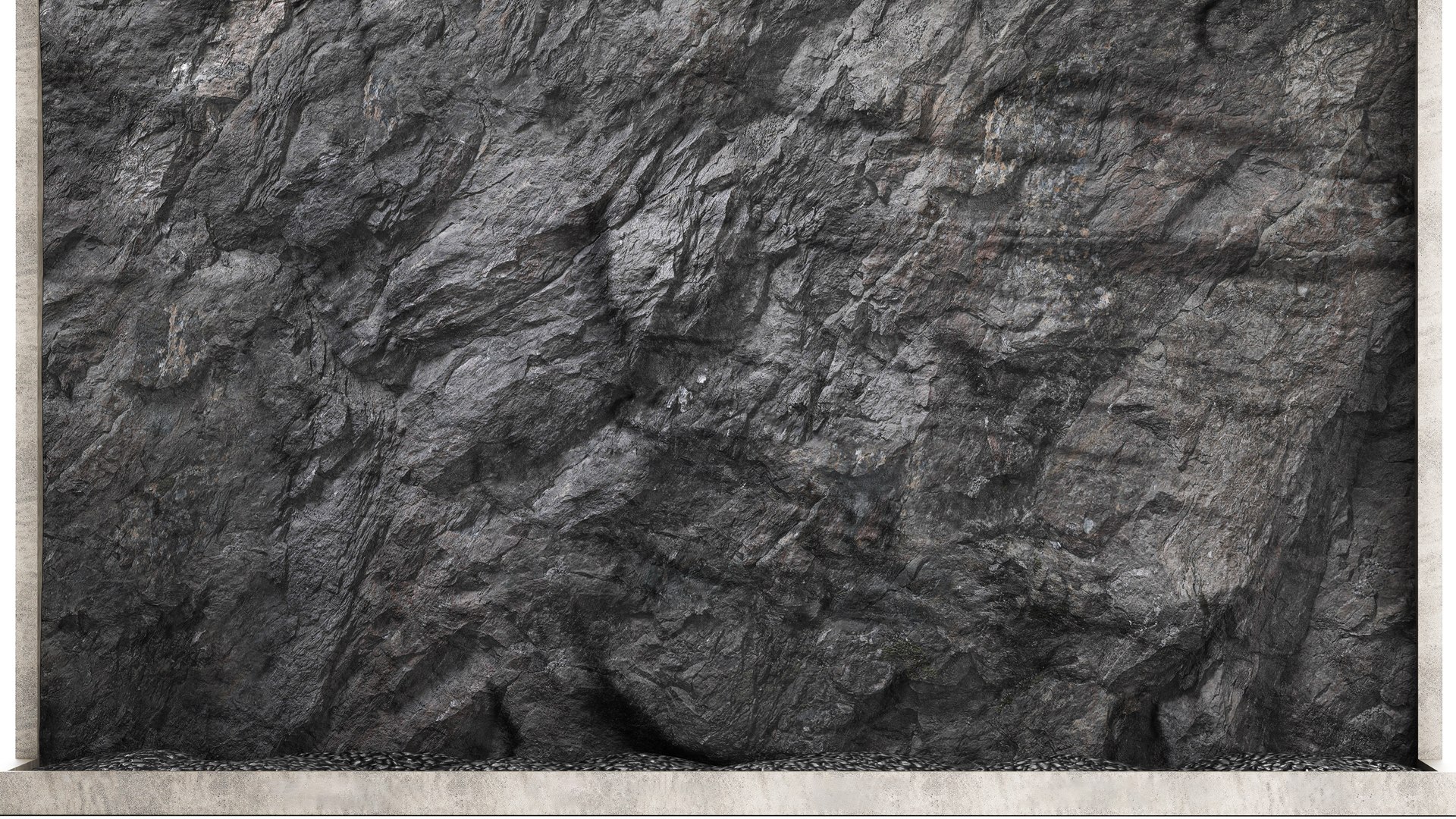 Wall Composition Black Stone Rock 3D - TurboSquid 2063210