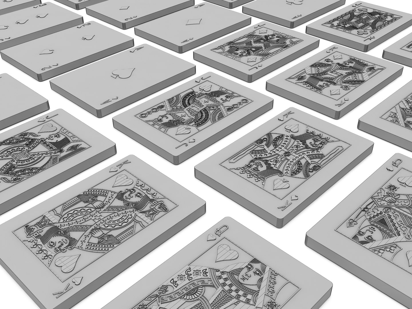 Playing Card Chip Collection 3D Model - TurboSquid 1772987