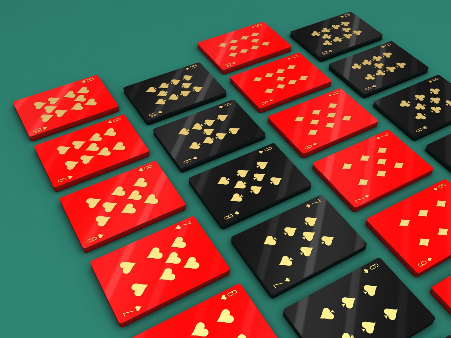 Playing Card Chip Collection 3D Model - TurboSquid 1772987