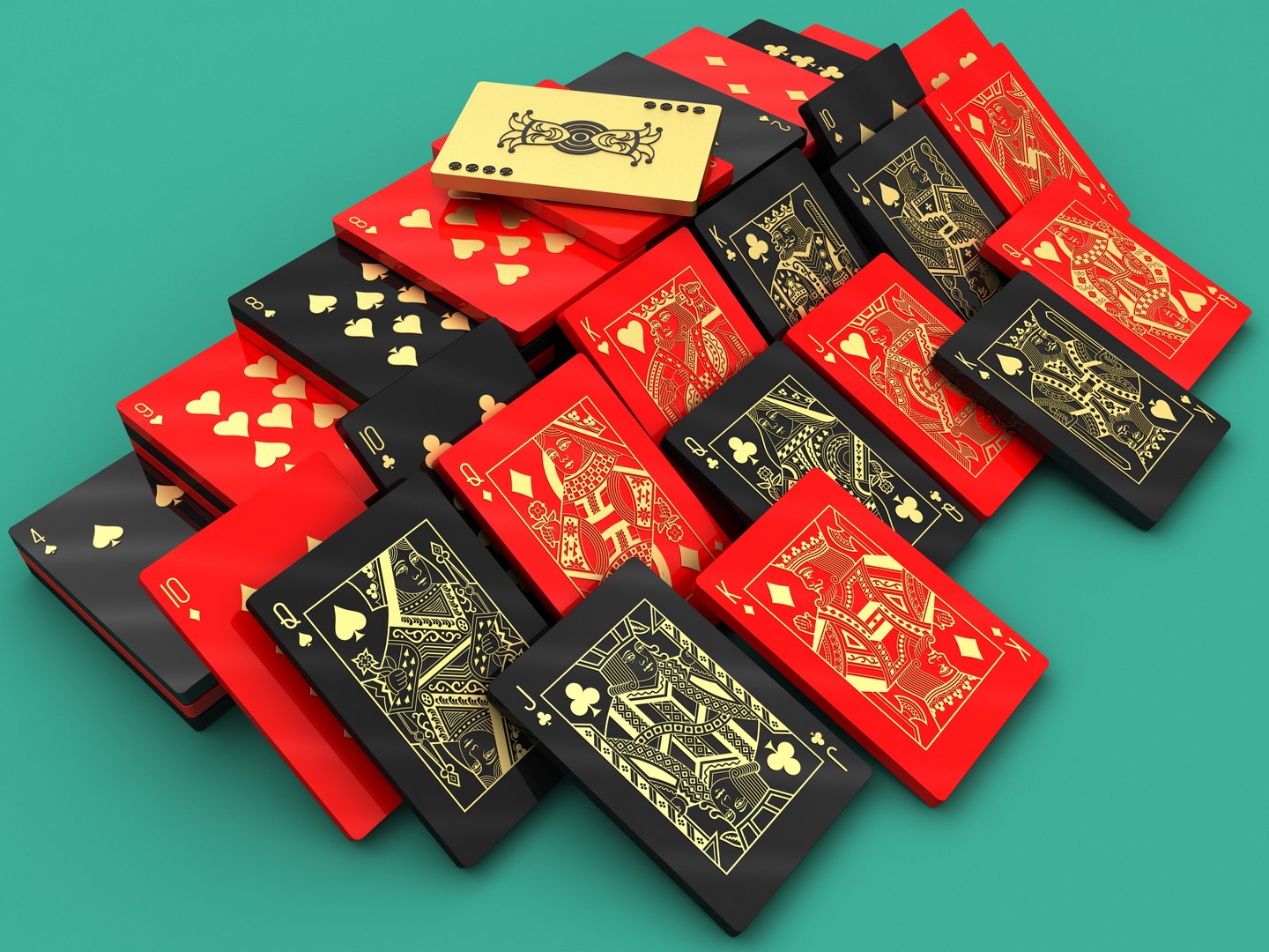 Playing Card Chip Collection 3D Model - TurboSquid 1772987