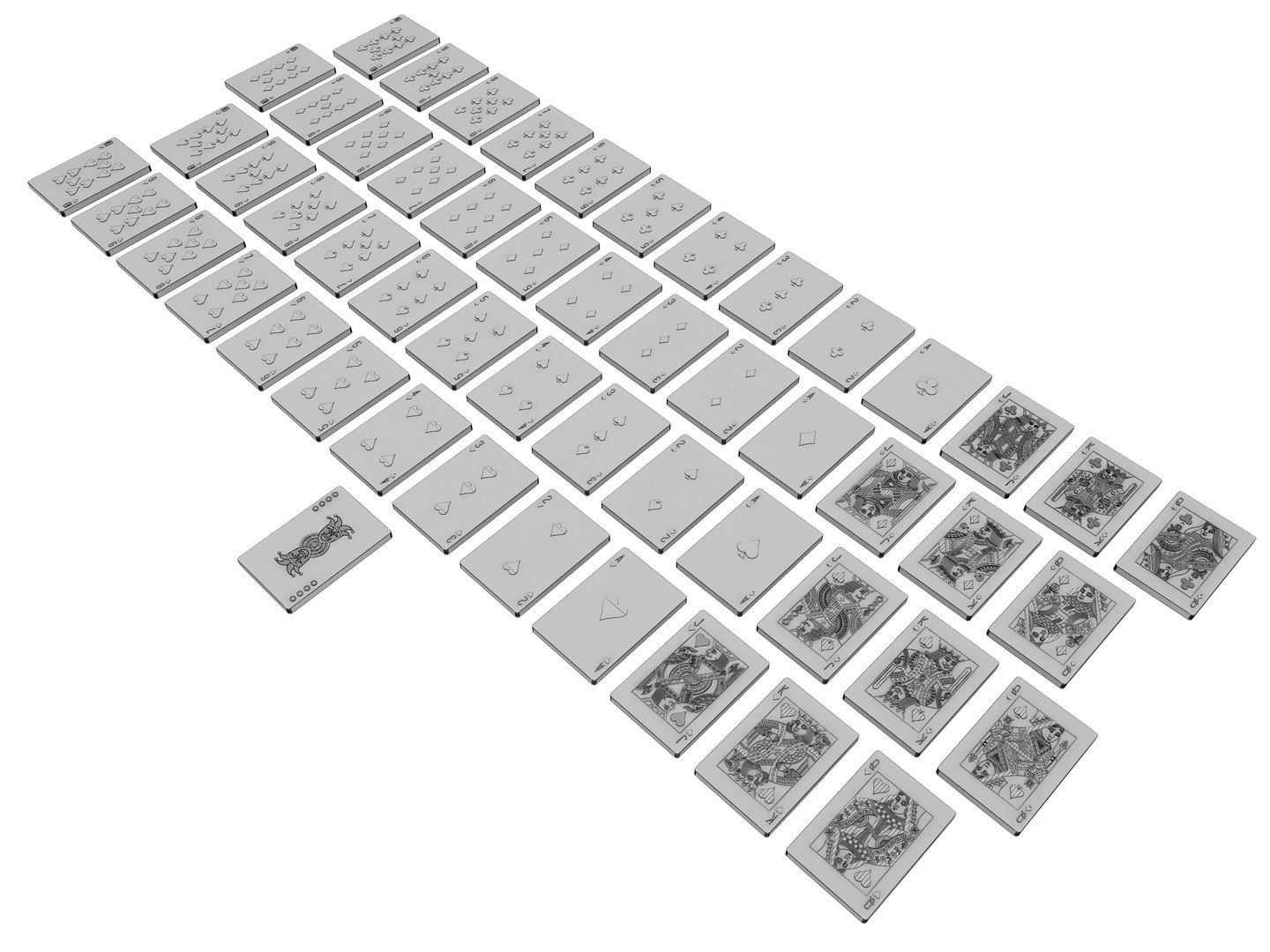 Playing Card Chip Collection 3D Model - TurboSquid 1772987