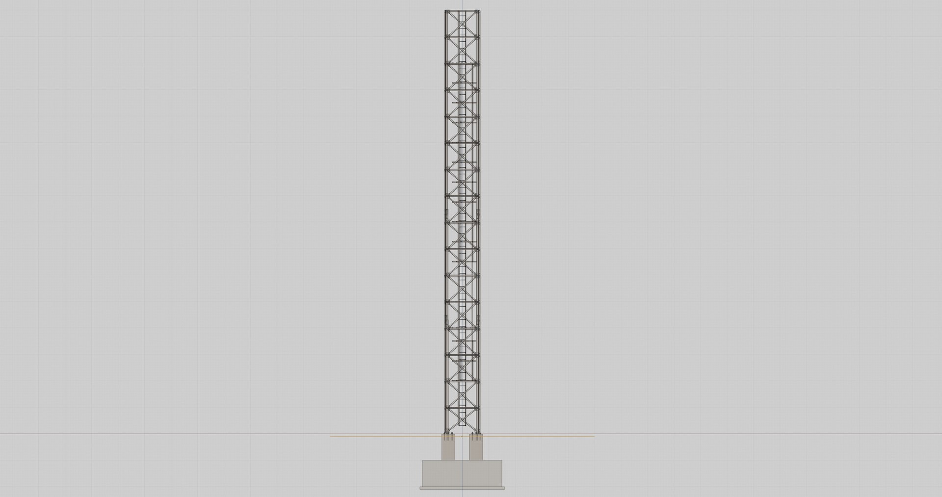 3D 16 Meter Steel Lattice Tower - TurboSquid 2079204
