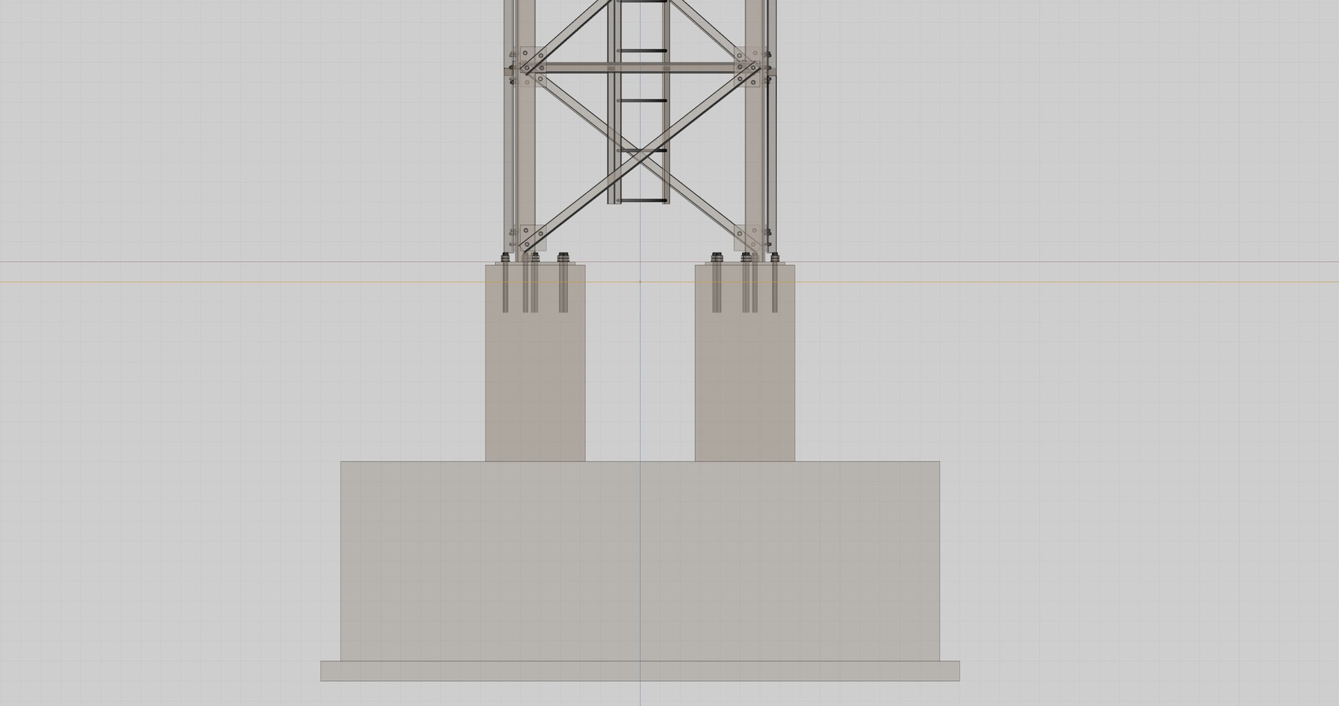 3D 16 Meter Steel Lattice Tower - TurboSquid 2079204
