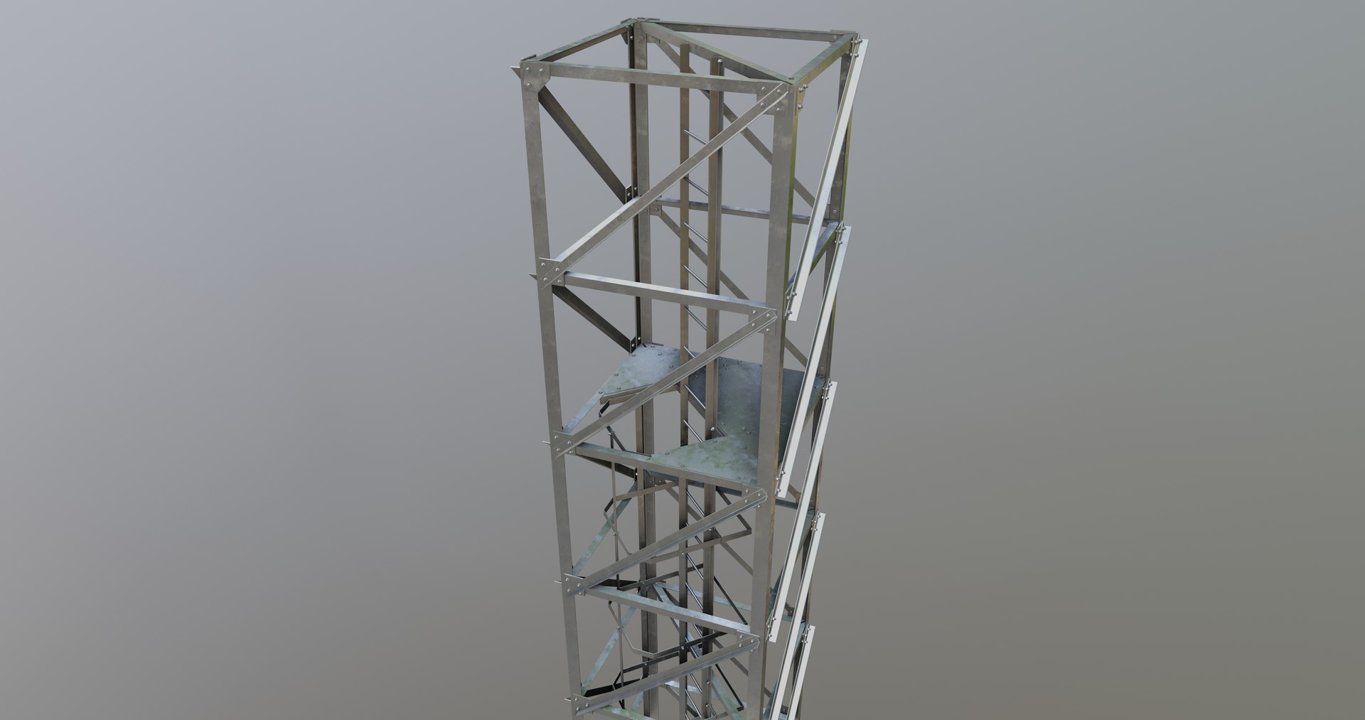 3D 16 Meter Steel Lattice Tower - TurboSquid 2079204