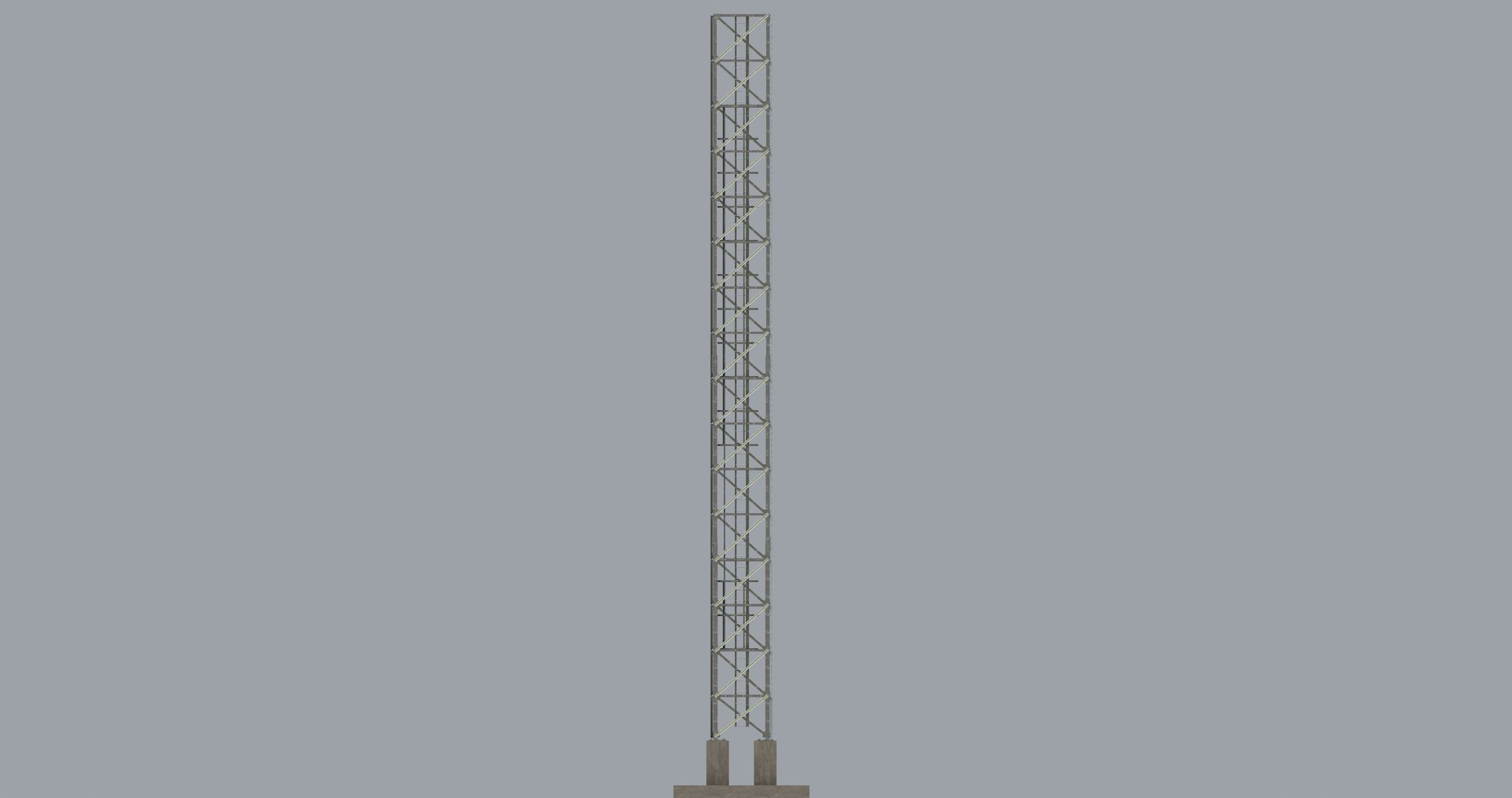 3D 16 Meter Steel Lattice Tower - TurboSquid 2079204