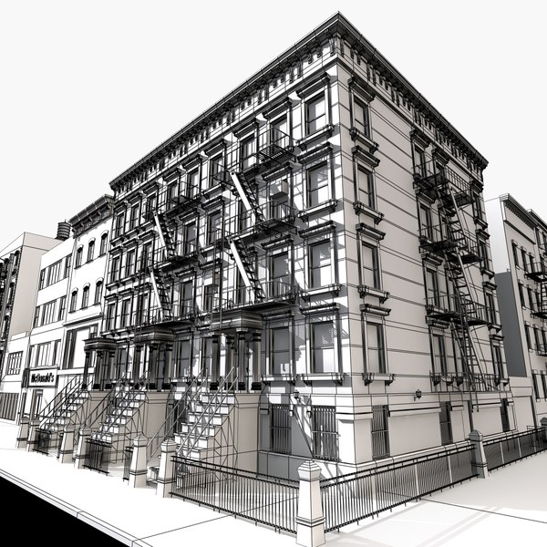 city buildings 3d max