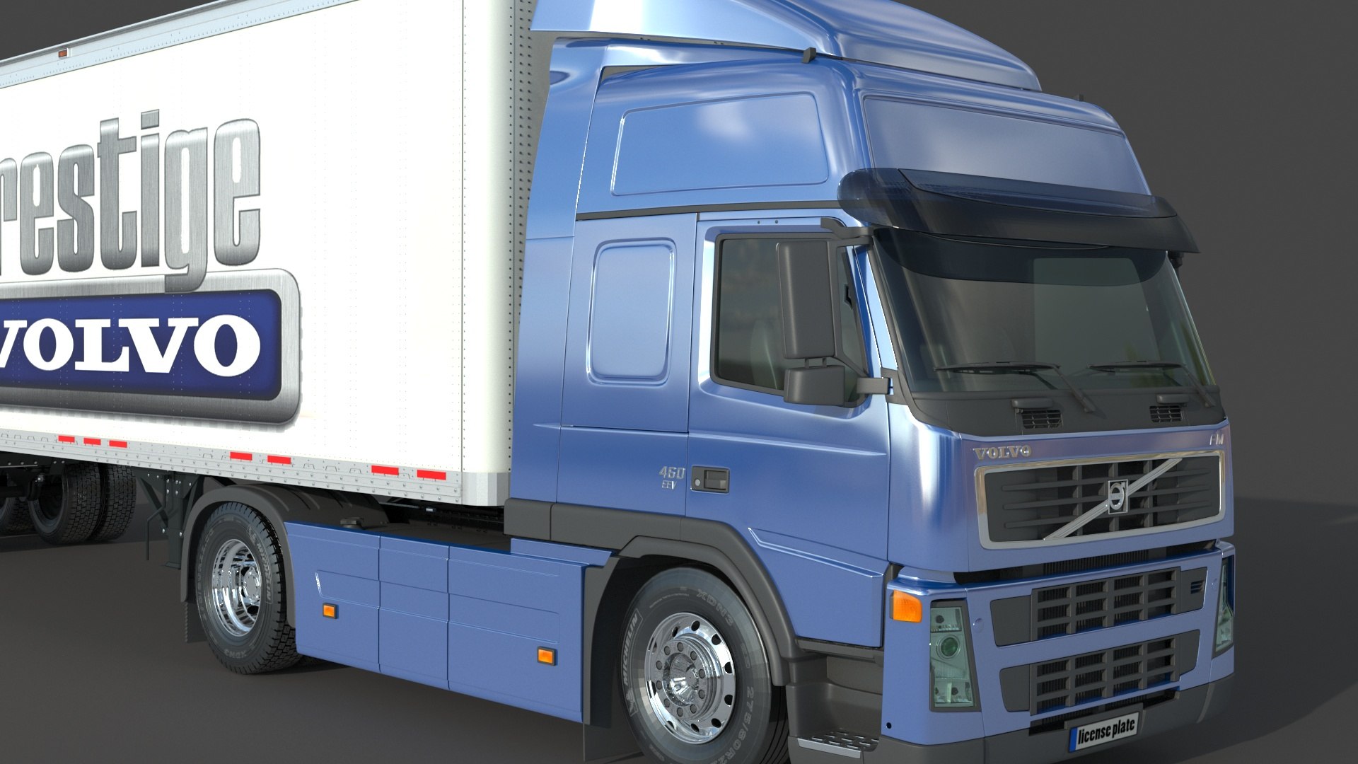 3D Volvo 460 FM Semi Truck Model - TurboSquid 2374973