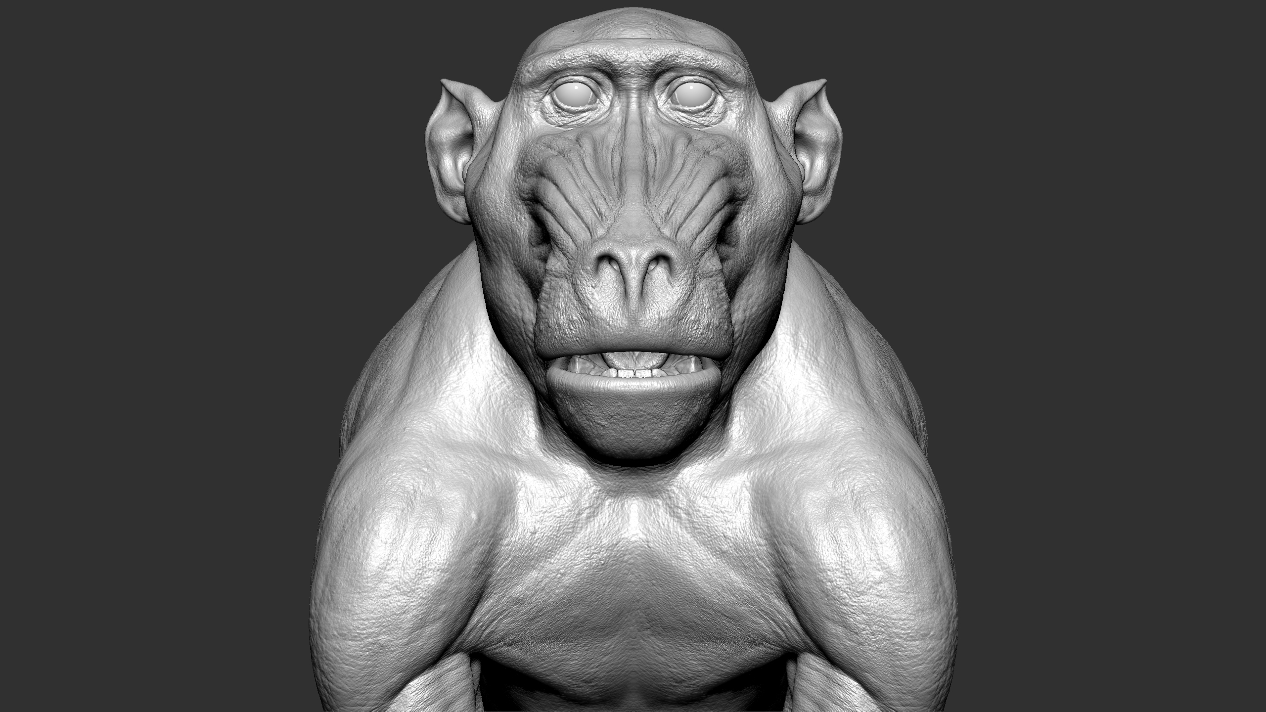 3D model Mandrill VFX Zbrush sculpture - TurboSquid 1919416