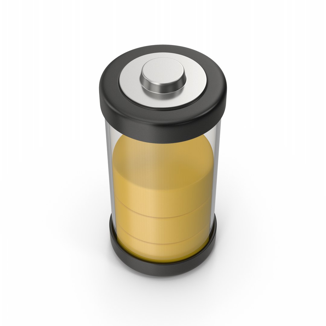 3D Half Charged Battery - TurboSquid 1948798