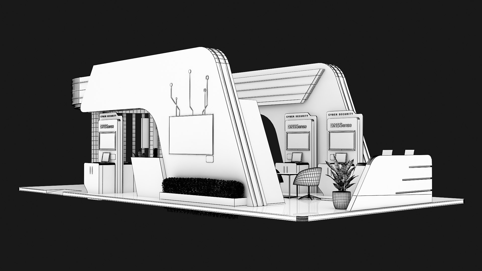 Booth 12x6M 3D - TurboSquid 2085693